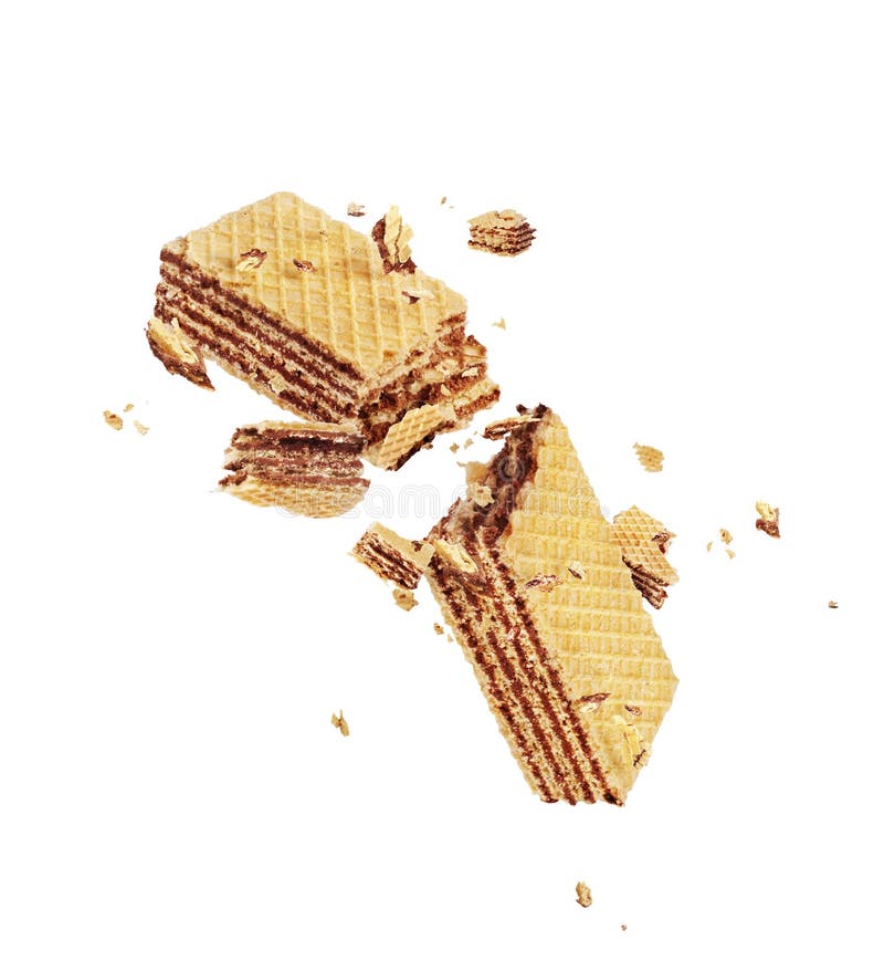 Waffles Broken Half Isolated White Background Stock Photos - Free ...