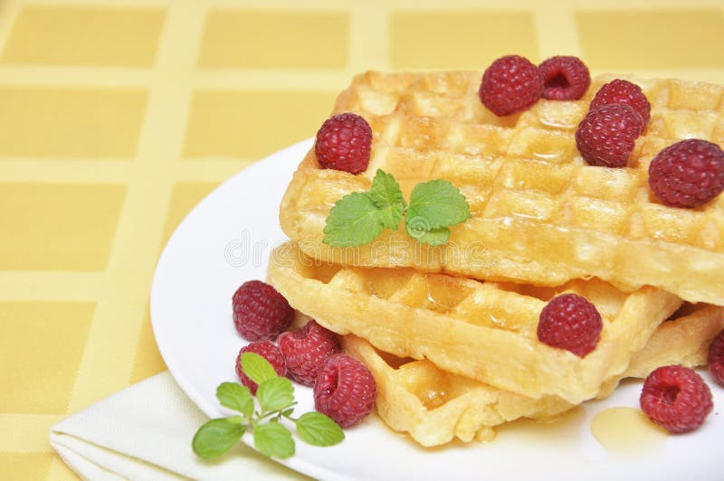 Waffles With Honey Picture. Image: 21296642