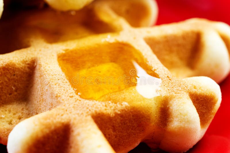 Waffles with honey stock image. Image of lunch, buffet - 46193833