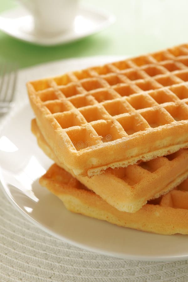 Waffles stock image. Image of white, cooked, square, plain - 34815307