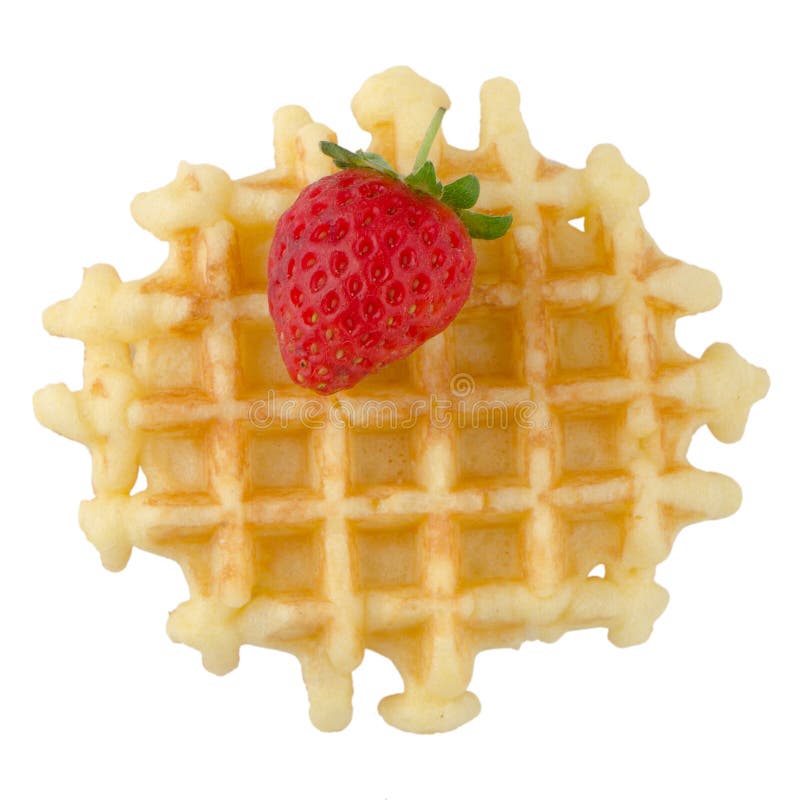 Waffles and strawberry stock image. Image of organic - 29732193