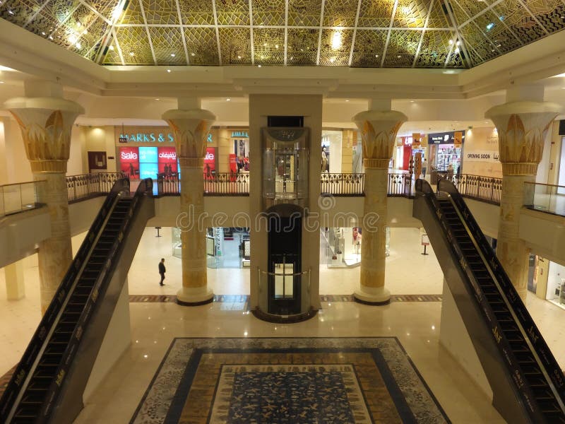 Wafi Mall in Dubai, UAE editorial photography. Image of inside - 38377837