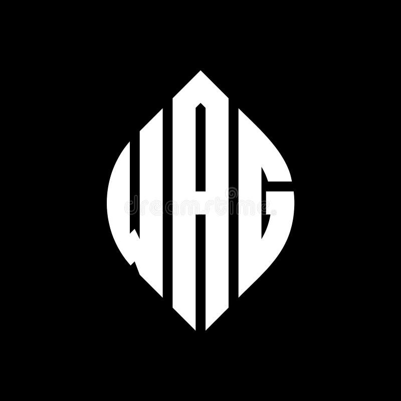 WAG Circle Letter Logo Design with Circle and Ellipse Shape. WAG ...