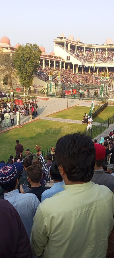Wagah border editorial stock photo. Image of arena, race - 269782783
