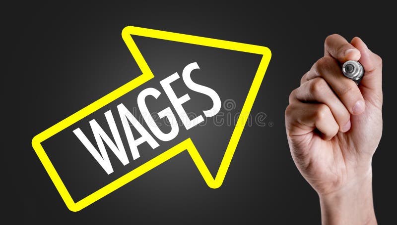 Wages on a Conceptual Image Stock Photo - Image of concept, financial ...