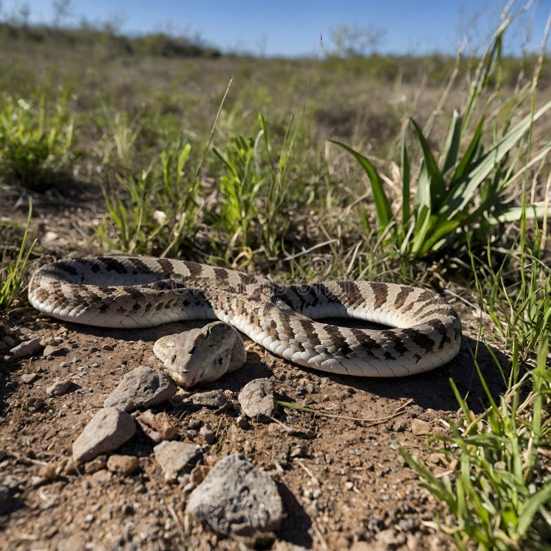 Wagner S Viper Resting on a Rocky Ledge in a Rugged Mountain Landscape ...