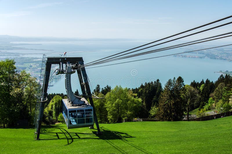 18.04 464. Wagon of the Cable Car. Stock Image - Image of high ...