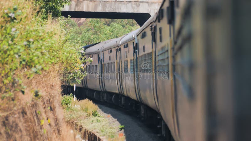 A Traditional Train Carriage in India in Transit. Stock Photo - Image ...