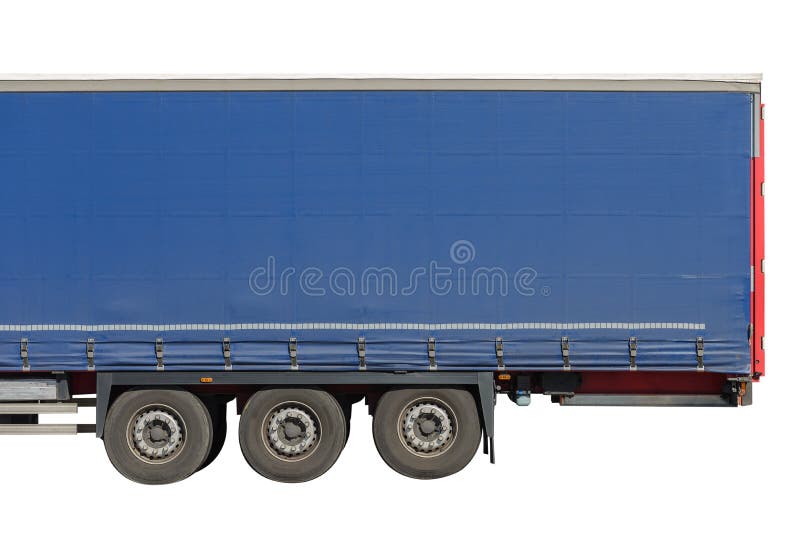 Car Trailer Isolated on White Background Stock Photo - Image of ...
