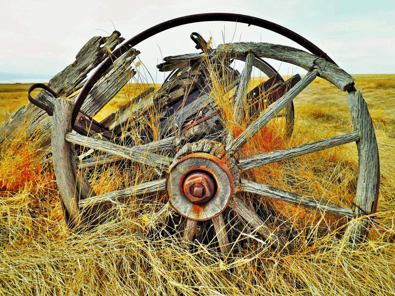 Wagon Wheel stock photo. Image of worn, decay, history - 52714956