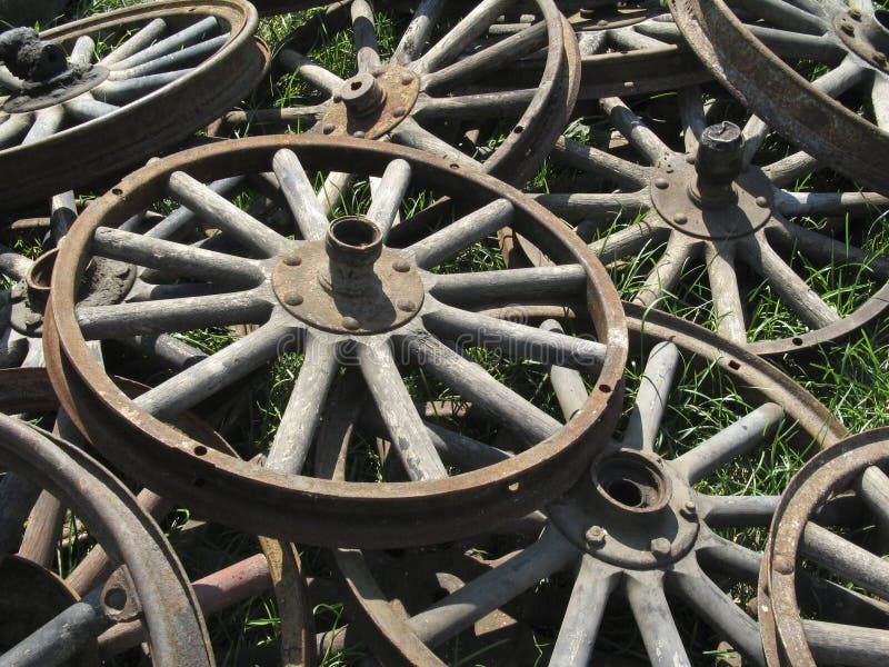 Wagon Wheels stock image. Image of vintage, rusted, wagon - 483943