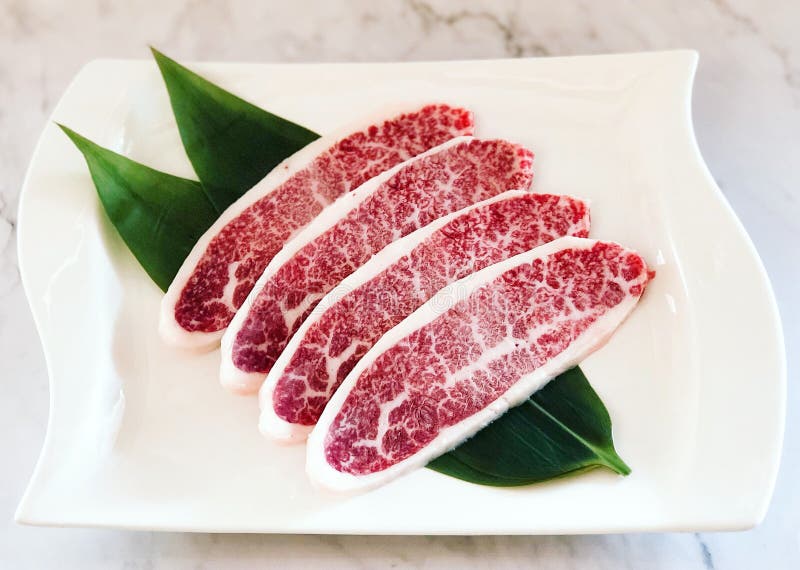Wagyu, Carne De Vaca De Kobe, Japonés Veteó La Carne De Vaca Imagen de ...