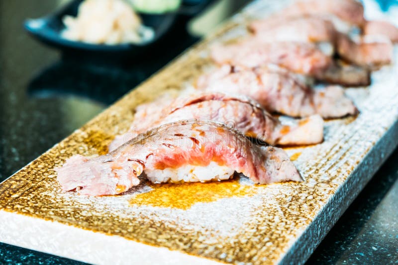 Wagyu beef meat sushi stock image. Image of japan, restaurant - 103066027 Wagyu beef meat sushi stock image. Image of japan, restaurant - 103066027