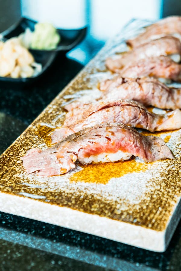 Wagyu beef meat sushi stock image. Image of food, black - 103327177 Wagyu beef meat sushi stock image. Image of food, black - 103327177
