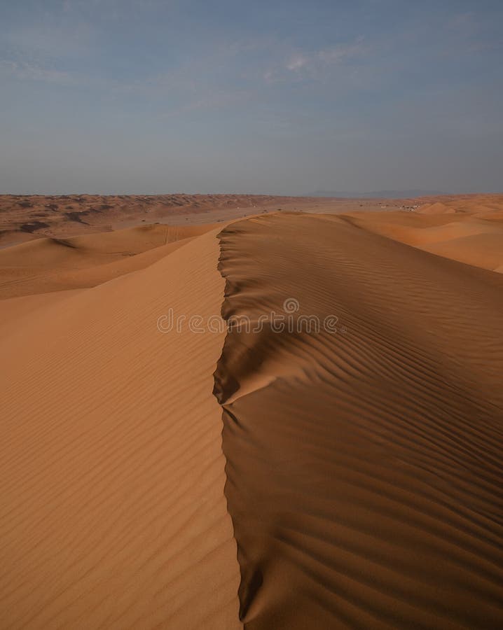 Wahiba Sands, Desert of Oman Stock Photo - Image of sand, arabian ...