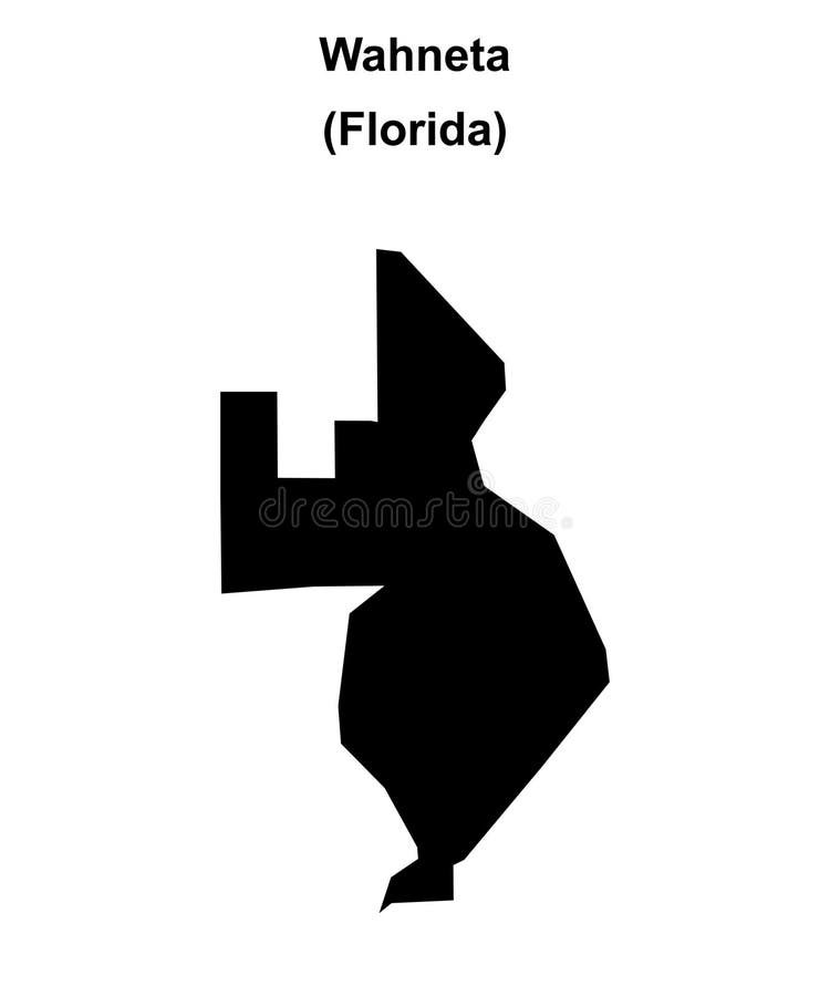 Wahneta Outline Map Stock Illustrations – 1 Wahneta Outline Map Stock ...