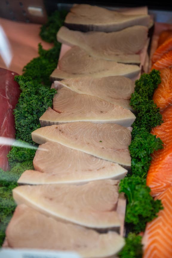 Wahoo fish filet stock photo. Image of appetizer, vertical - 287785054