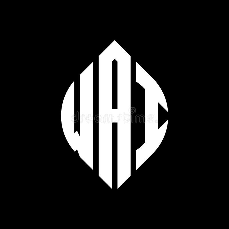 WAI Circle Letter Logo Design with Circle and Ellipse Shape. WAI ...