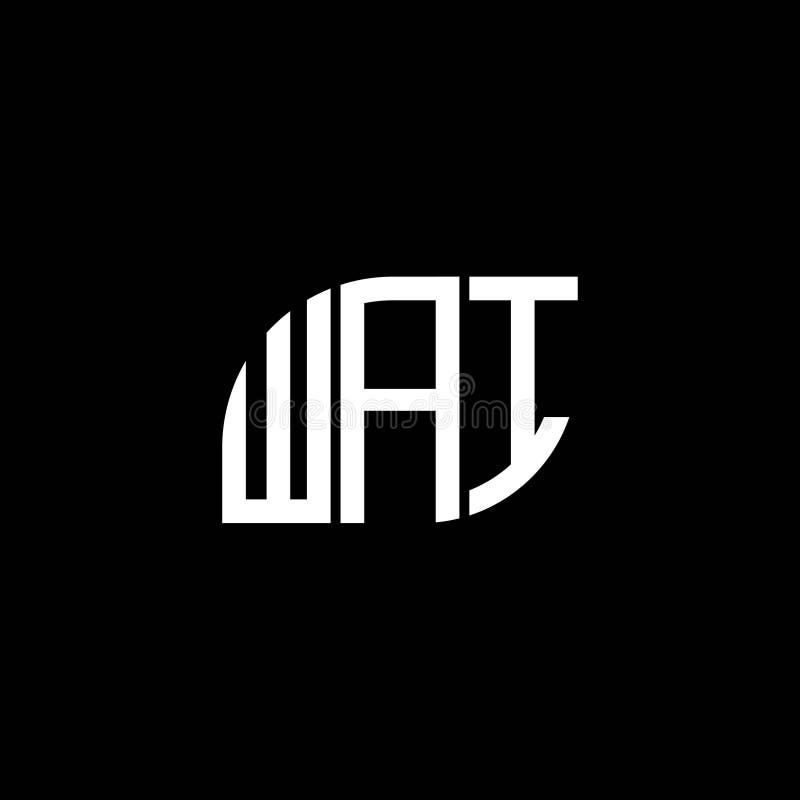 WAI Letter Logo Design on Black Background. WAI Creative Initials ...