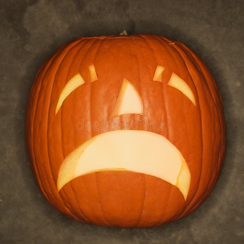Jack-o -lantern with Smashed Pumpkin. Stock Image - Image of autumn ...