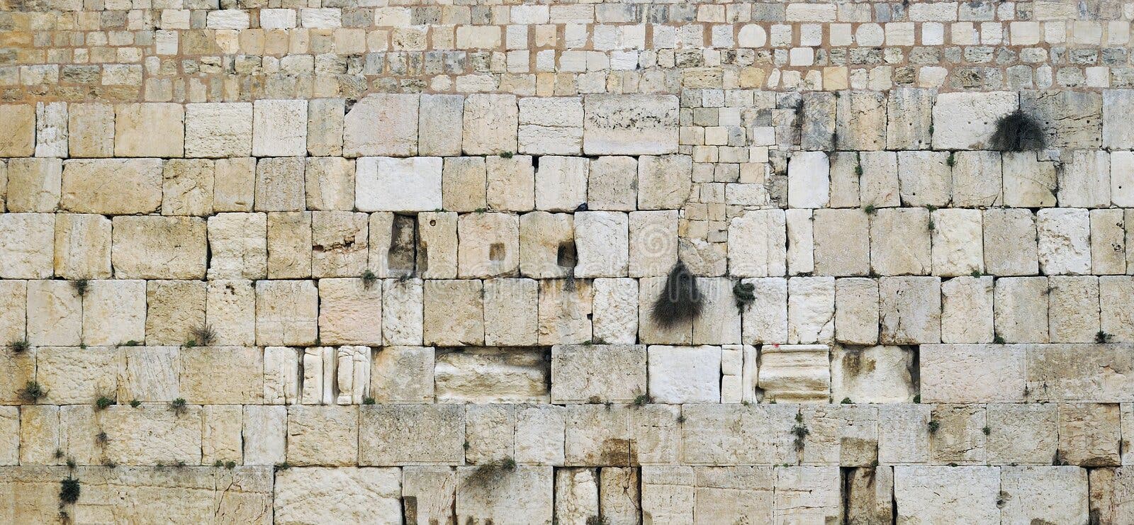 Wailing Wall Empty in Jerusalem Stock Photo - Image of israeli, evening ...