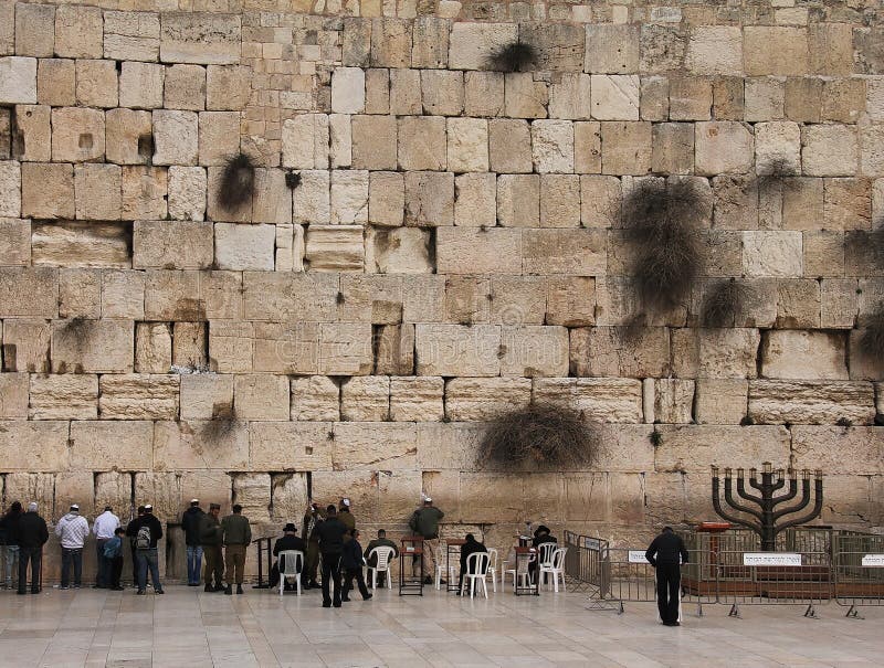 Wailing wall editorial image. Image of chanukiah, israel - 22560770
