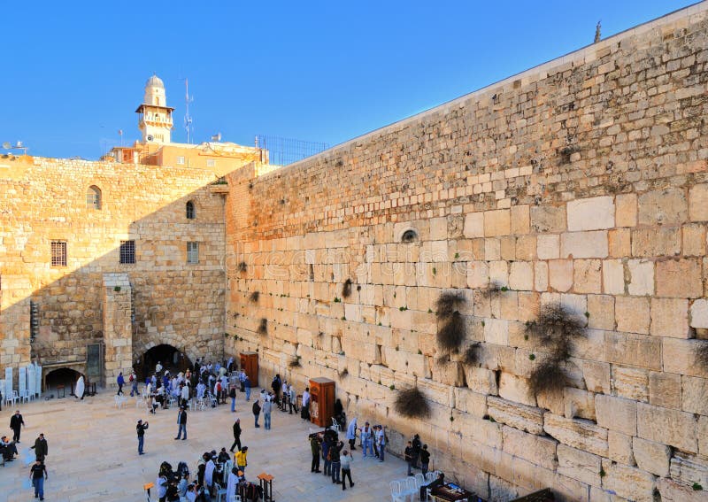 Wailing Wall editorial stock photo. Image of eastern - 23585498