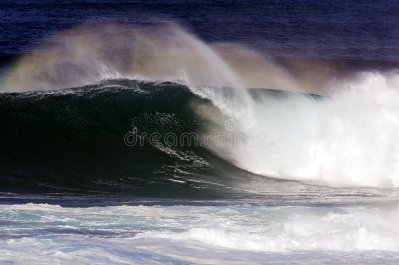 Waimea Point Wave 1 stock image. Image of pacific, nature - 425361