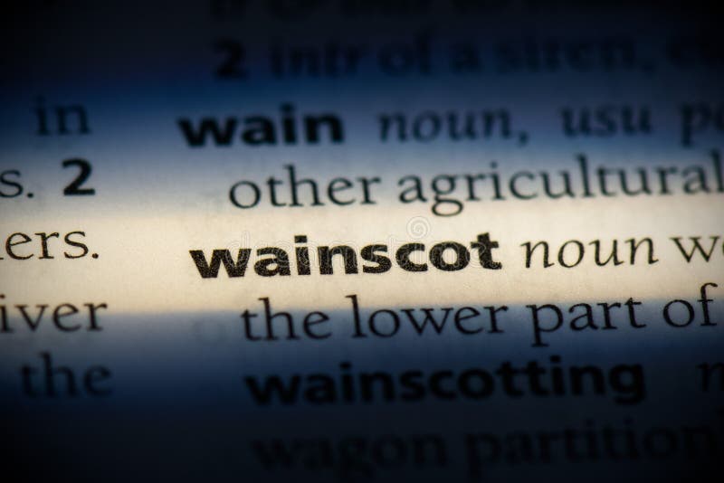 Wainscot stock photo. Image of word, idea, closeup, vocabulary - 161576836