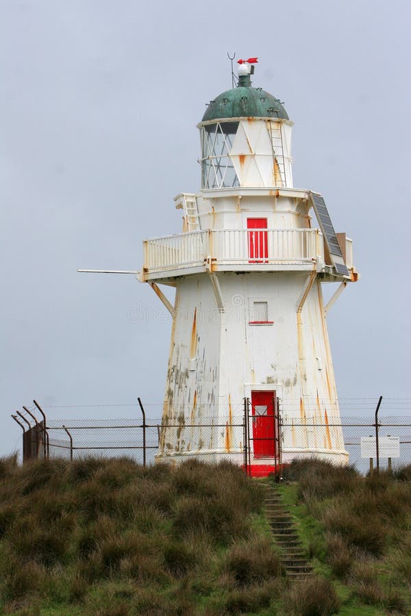 Waipapa Point Lighthouse stock photo. Image of point, white - 6925278