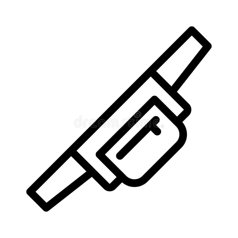 Waist Bag Line Icon Illustration Vector Graphic Stock Vector ...