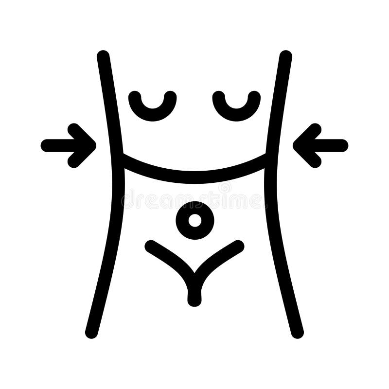 Waist Icon Vector From Body Parts Collection. Thin Line Waist Outline ...
