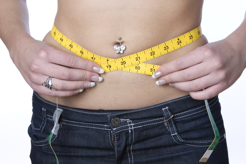 Waist measuring stock image. Image of stomach, waist - 12578915