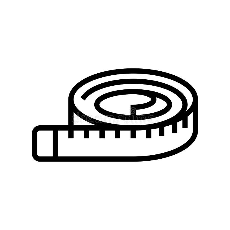 Waist Tape Line Icon Vector Illustration Stock Vector - Illustration of ... Waist Tape Line Icon Vector Illustration Stock Vector - Illustration of ...