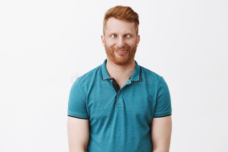 Waist Up Shot Of Funny Emotive And Playful Immature European Male With