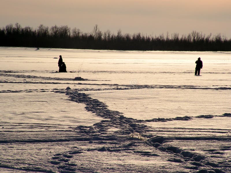 We wait for a biting stock image. Image of winter, nature - 3457587