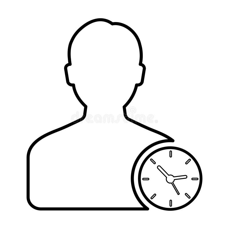 Wait Icon in Outline Style stock vector. Illustration of wait - 297844975