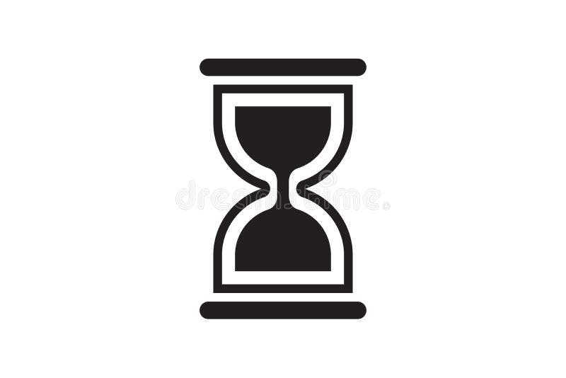Wait Icon Sand Glass Watch. Time Clock Simple Web Design. Minute and ...