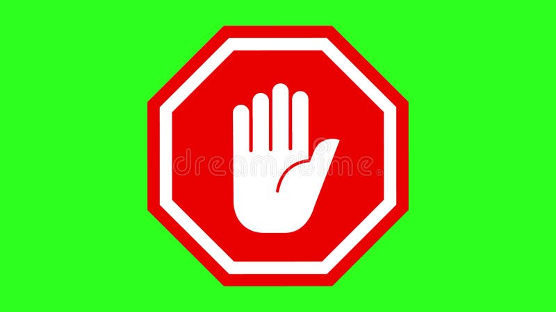 Wait Icon on Solid Background. Restriction or Stop Concept with Hand ...