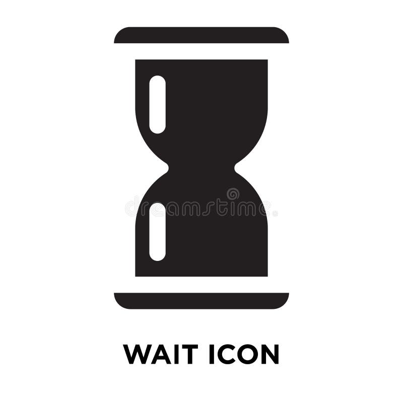 Wait Concept Vector Linear Icon Isolated on Transparent Background ...