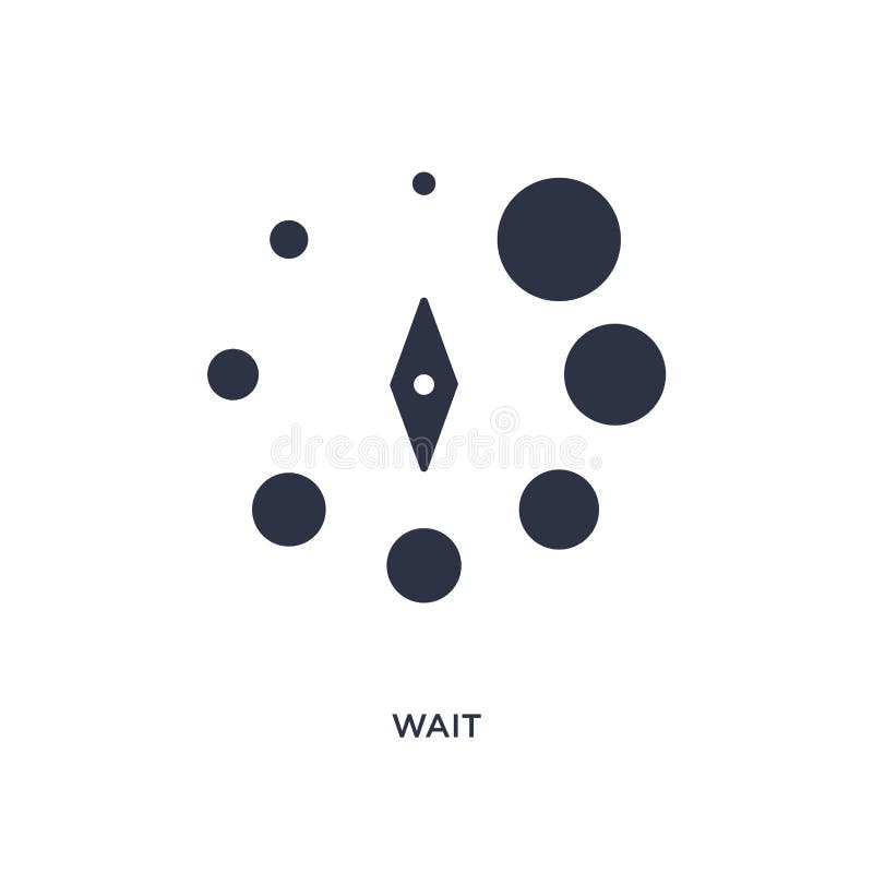 Wait Icon On White Background. Simple Element Illustration From ...