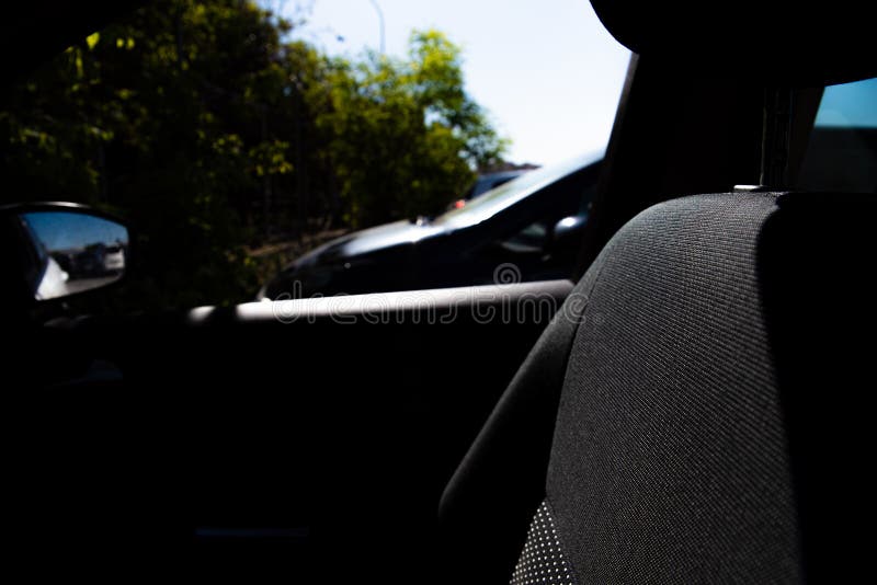 Wait Inside a Car Looking Out the Window Stock Image - Image of looking ...