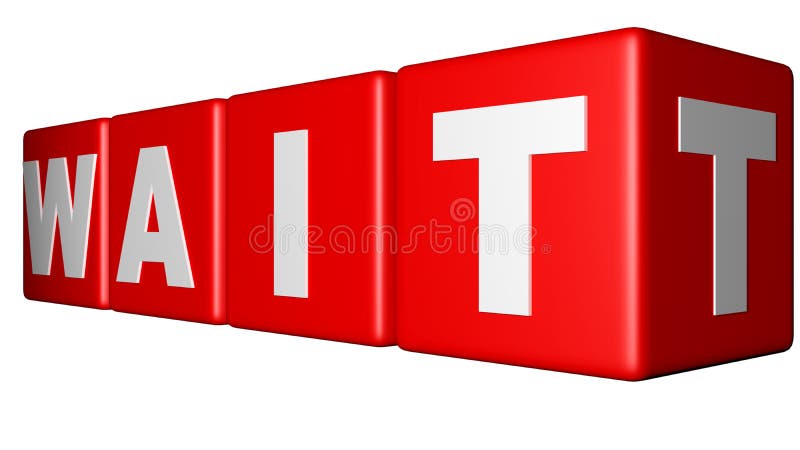 Wait red cubes stock illustration. Illustration of danger - 28869749