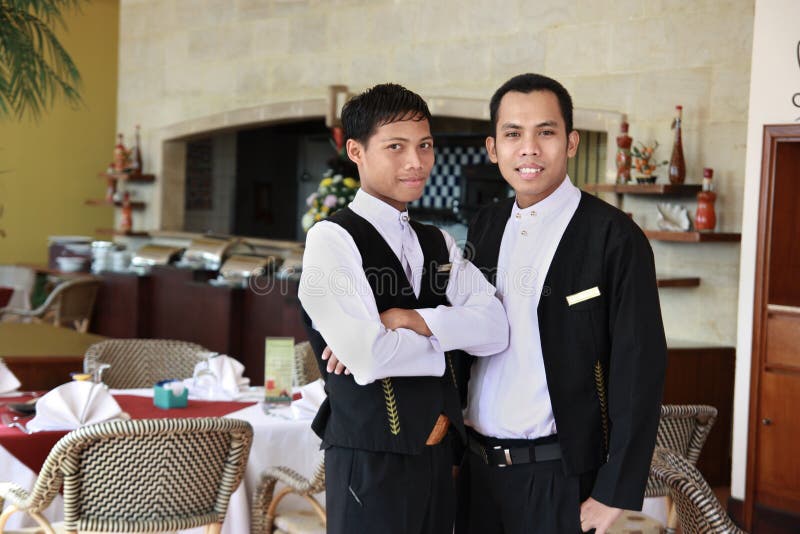 Waiter stock photo. Image of waiter, portrait, team, male - 11038944