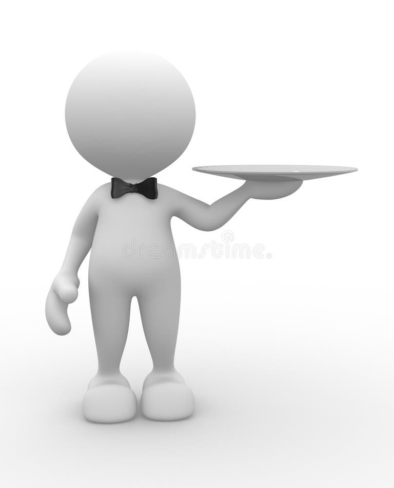Waiter Present Stock Illustrations – 1,421 Waiter Present Stock ...