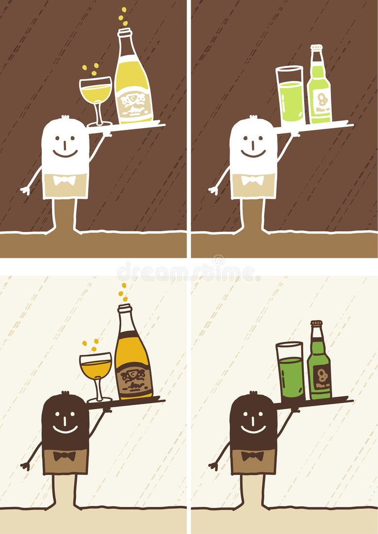 Cartoon Restaurant Server Stock Illustrations – 910 Cartoon Restaurant ...