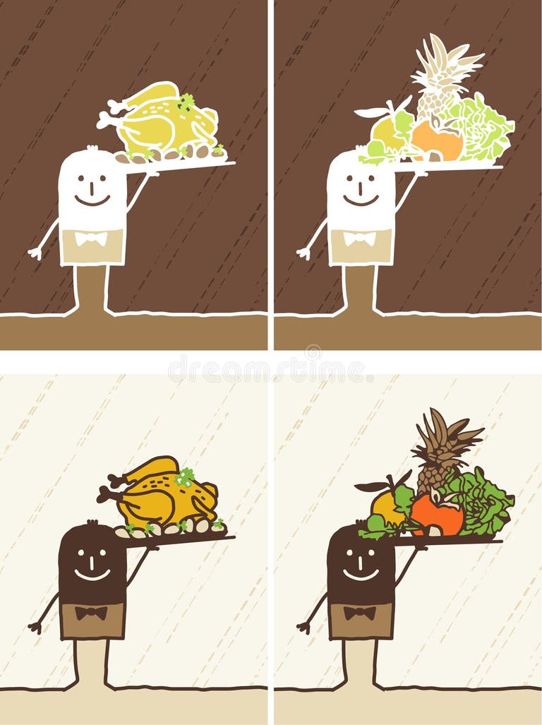 Cartoon Restaurant Server Stock Illustrations – 1,288 Cartoon ...