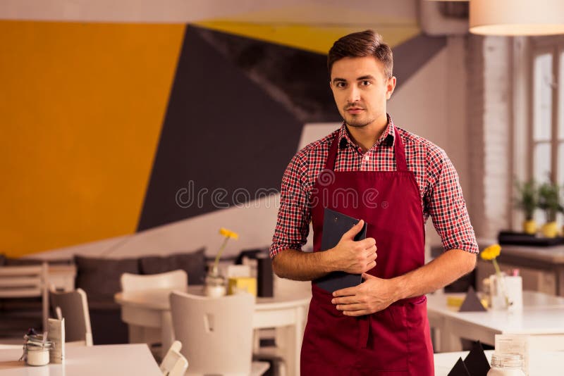 Waiter during work stock photo. Image of photo, male - 64131842
