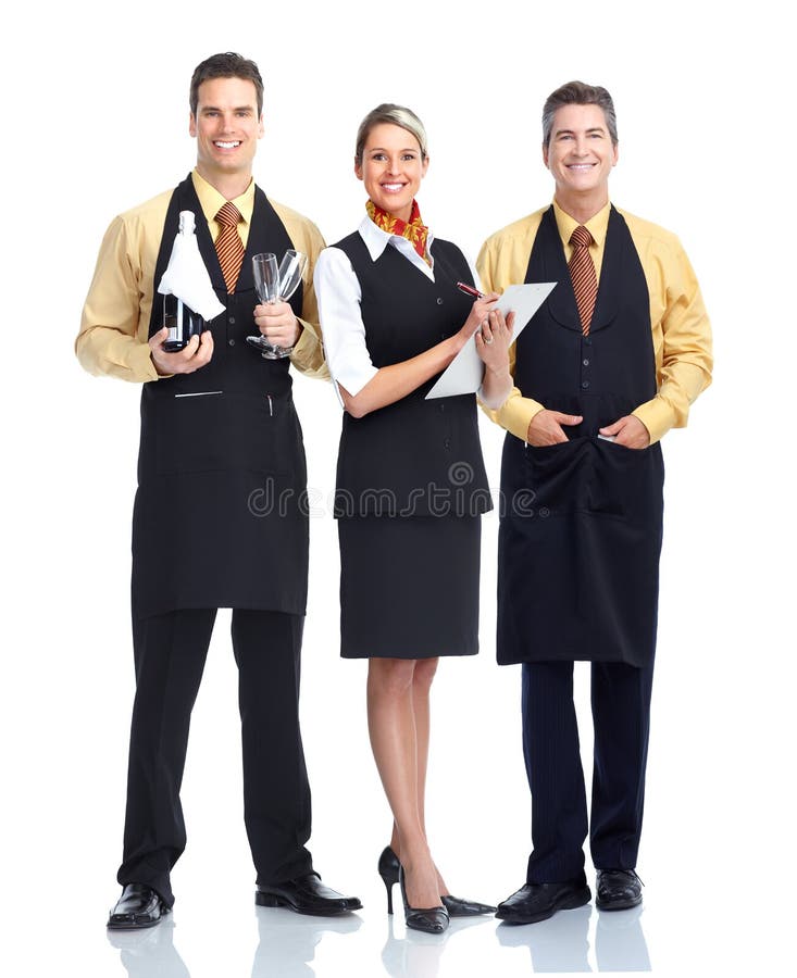 Waiter and waitress stock photo. Image of occupation - 30284438