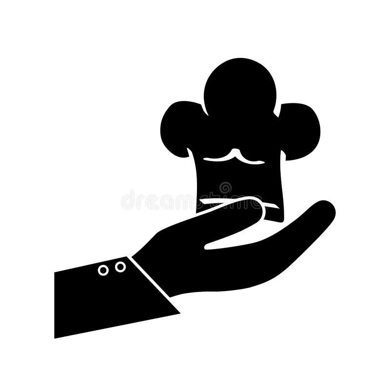 Waiter hand symbol stock illustration. Illustration of design - 82856873